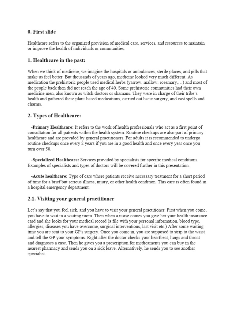 Healthcare | PDF | Health Care | General Practitioner