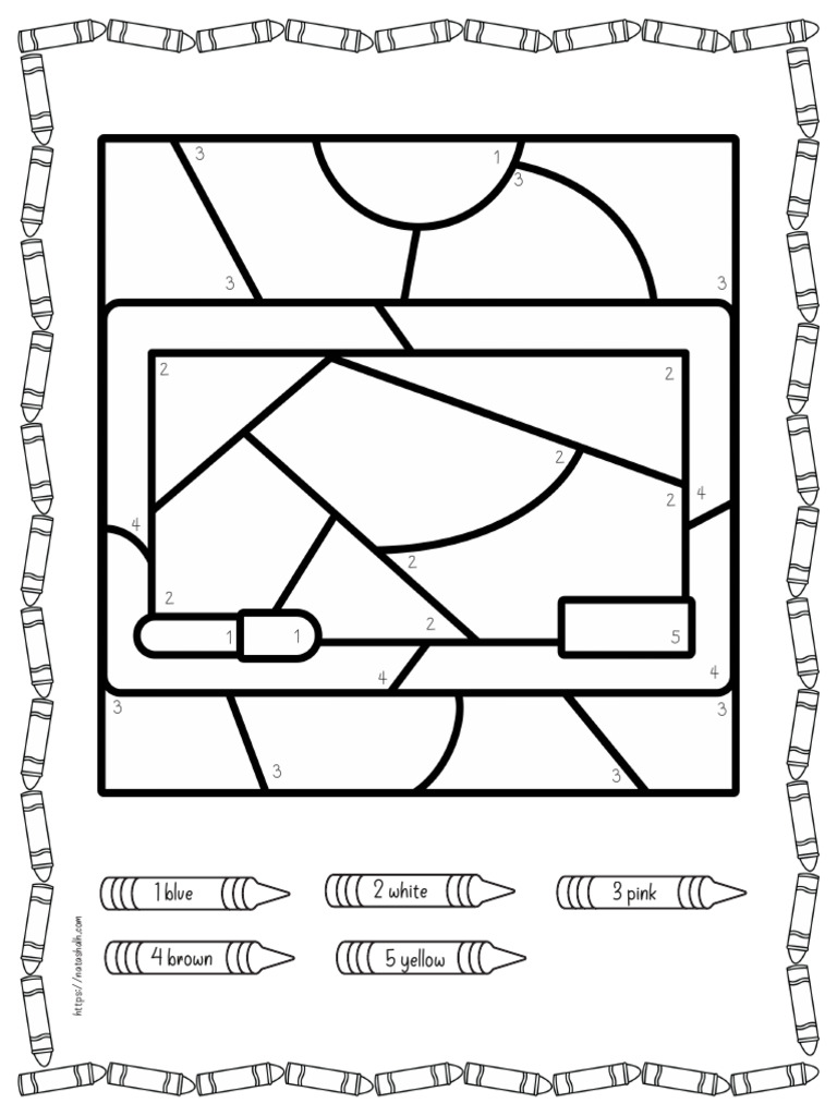 Back To School Color by Number | PDF | Color | Graphic Design