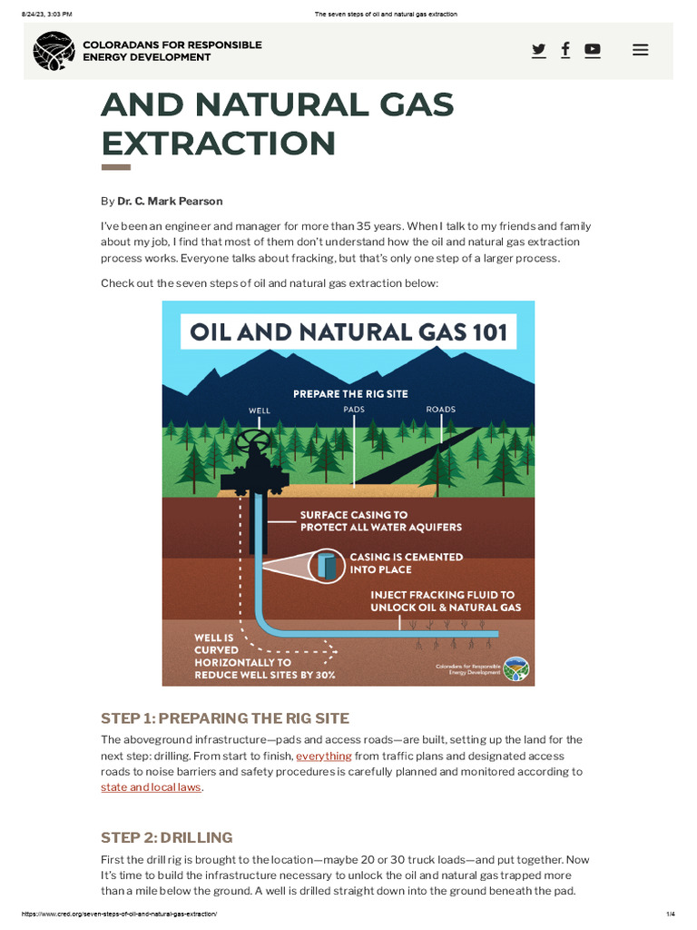 7 Steps of Oil and Natural Gas Extraction | Download Free PDF | Oil ...