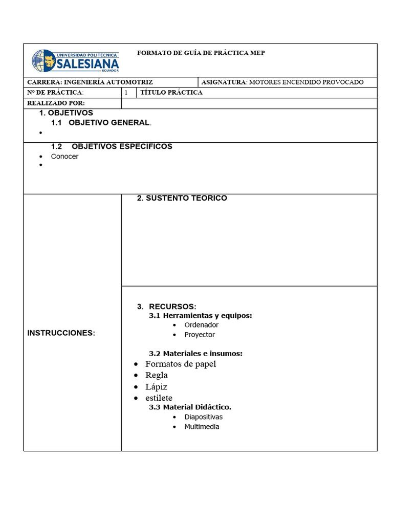 Ejemplo Guia Alumnos | PDF