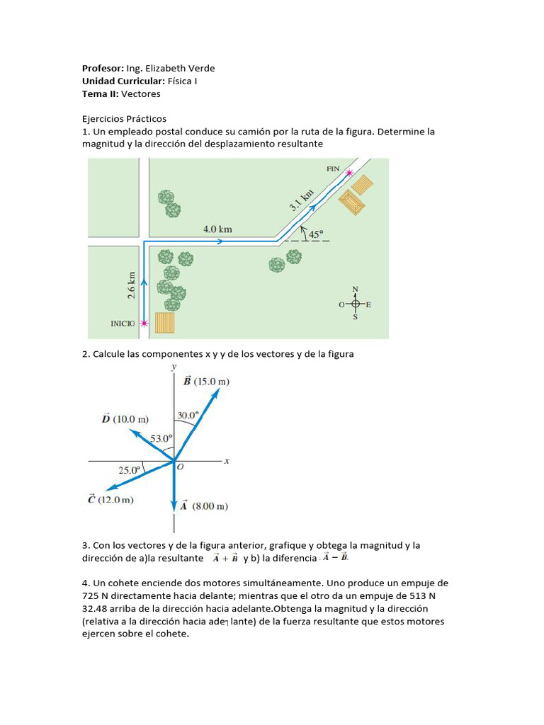 Fisica Guia Vectores | PDF | Vector Euclidiano Fisica Guia Vectores | PDF | Vector Euclidiano