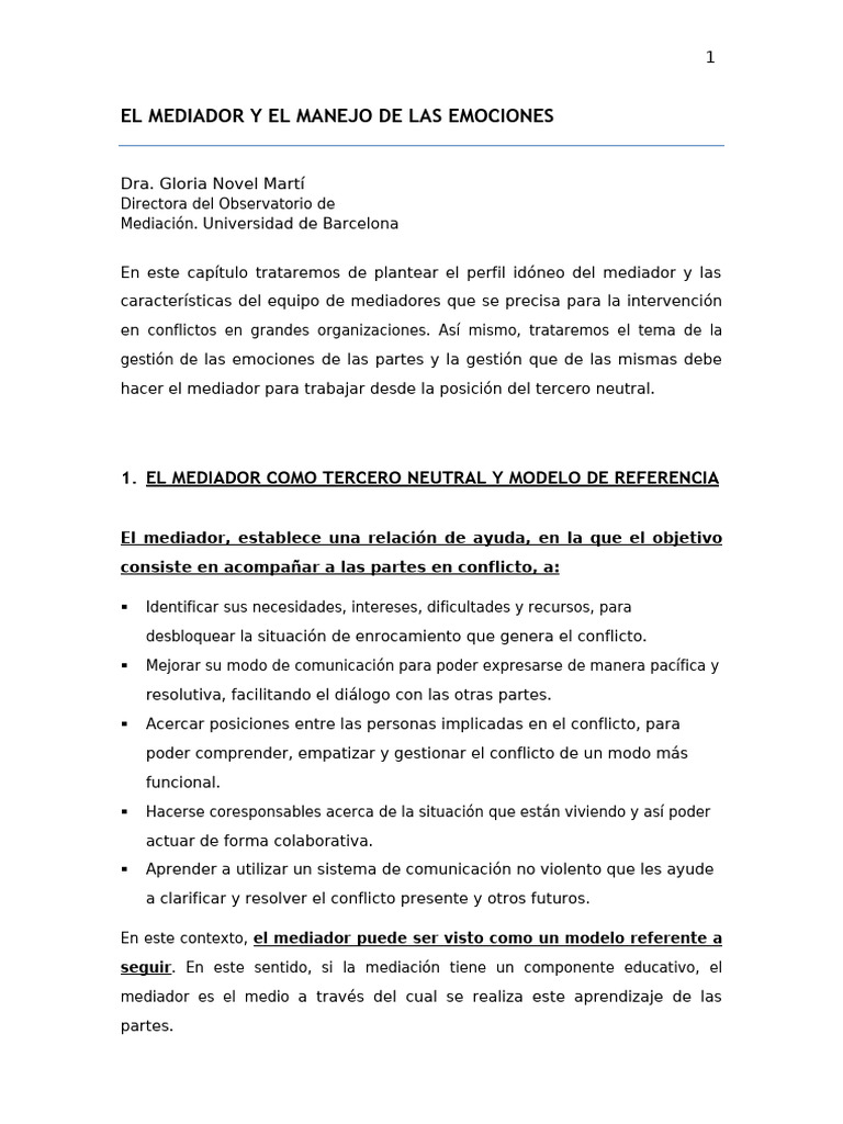 S2Funciones y Perfil Del Mediador. | PDF | Mediación | Pensamiento S2Funciones y Perfil Del Mediador. | PDF | Mediación | Pensamiento