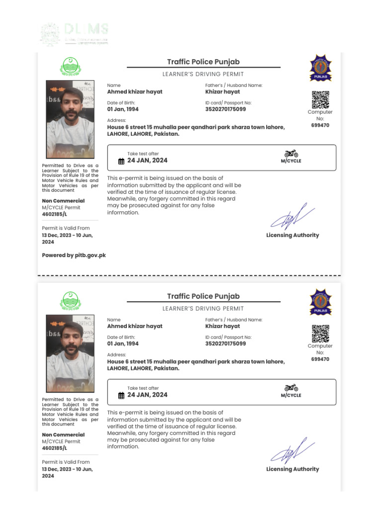 DLIMS | PDF | Identity Document | Government