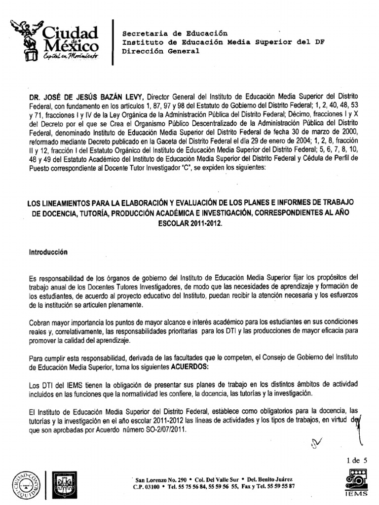 Informe y Plan DTI | PDF