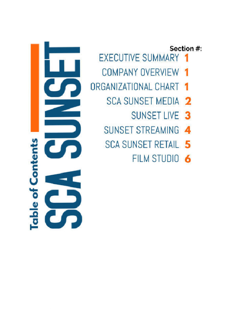 SCA Sunset | PDF | Gross Margin | Cost Of Goods Sold