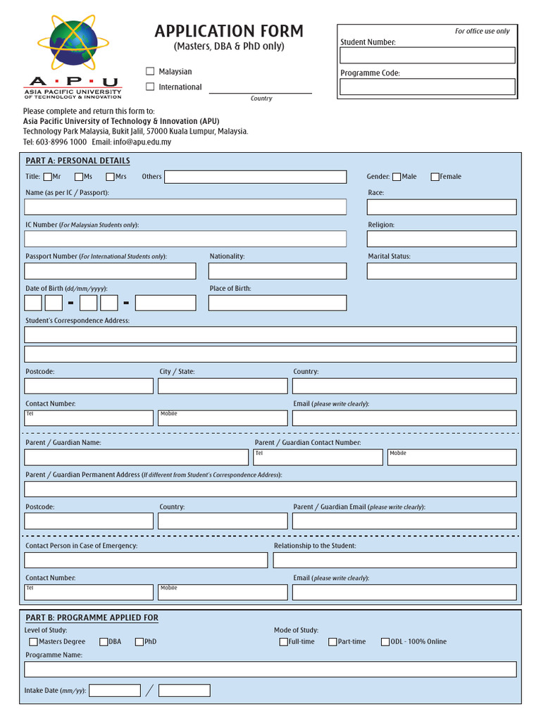 E2023 Apr Apu Application Form Masterphd | PDF | Cheque