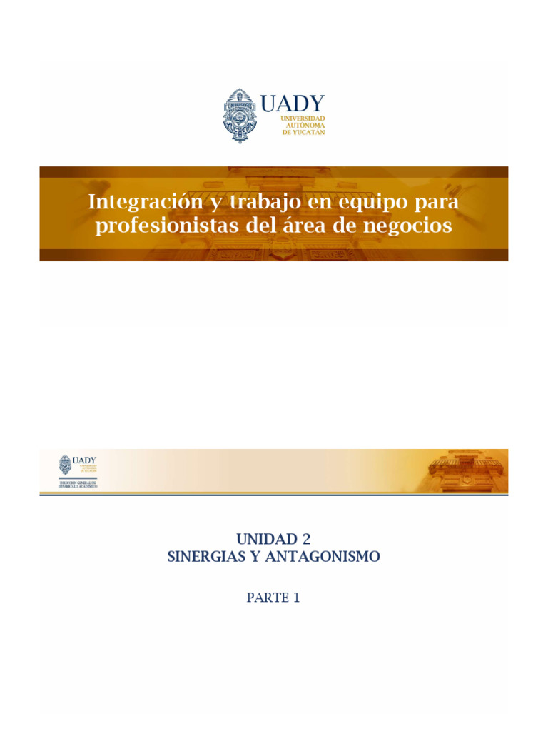 Unidad 2 - Parte 1 | Descargar gratis PDF | Comportamiento | Liderazgo