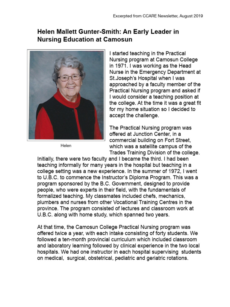 Ccare Pro Helen Mallett Feature | PDF | Social Science | Self-Improvement