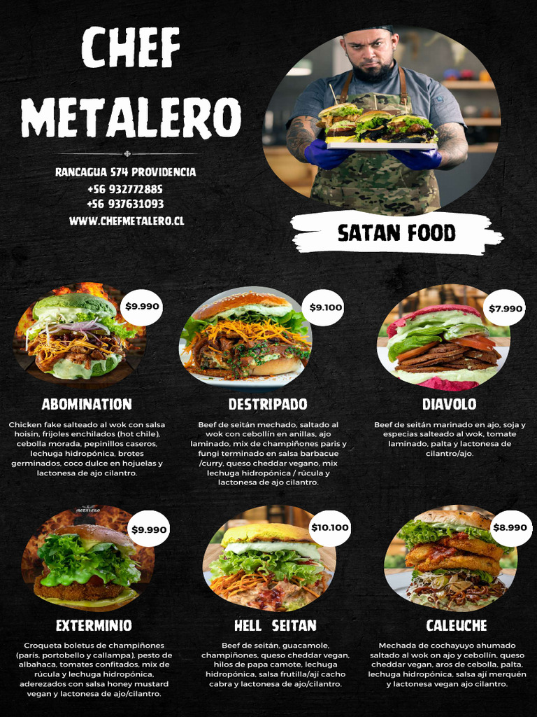 Chef Metalero: Satan Food | PDF