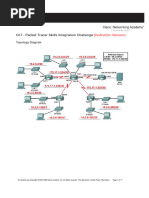 4.5.1 Packet Tracer - Inter Vlan Routing Challenge | PDF | Ip Address | Telecommunications