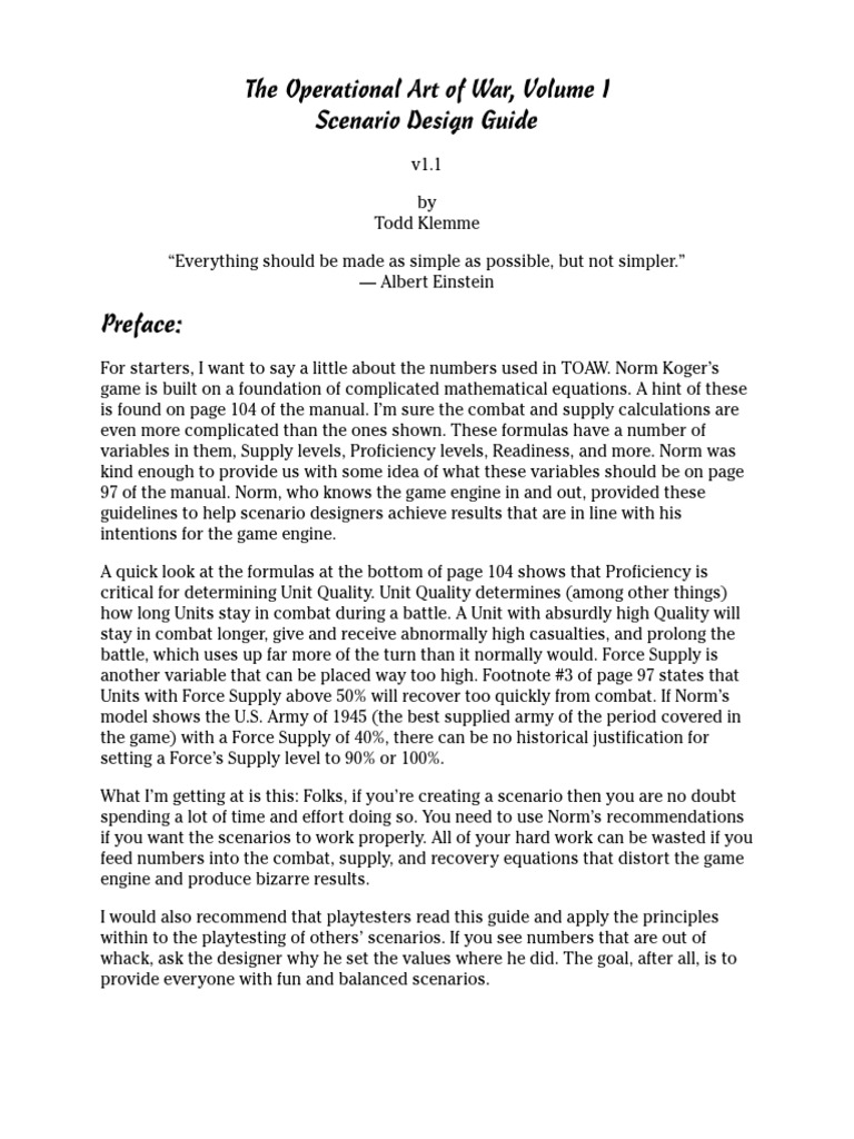 Scenario Design Guide v1.1 by Todd Klemme | PDF | Menu (Computing) | Computer File