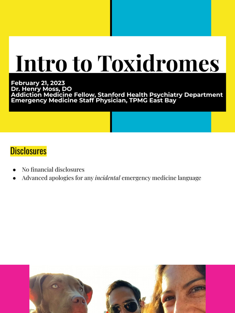 Intro To Toxidromes | PDF | Neurochemistry | Medicine