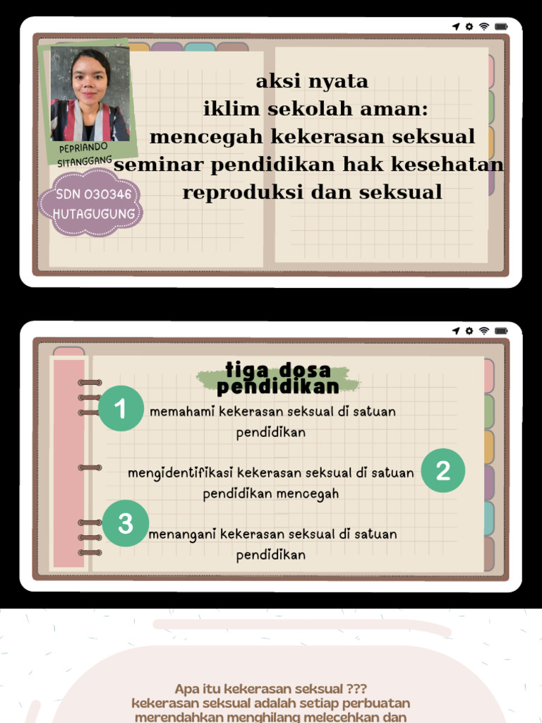 Aksi Nyata Iklim Sekolah Aman Mencegah Kekerasan Seksual Seminar Pendidikan Hak Kesehatan ...