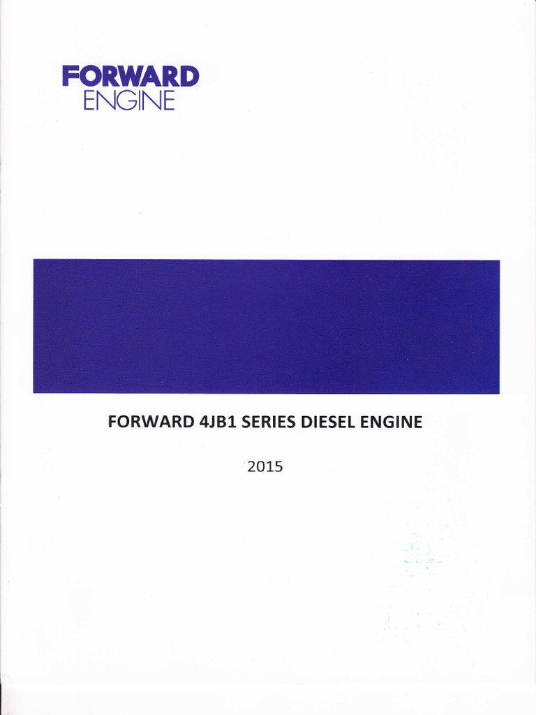 Forward Engine 4JB1T - Brochure | PDF