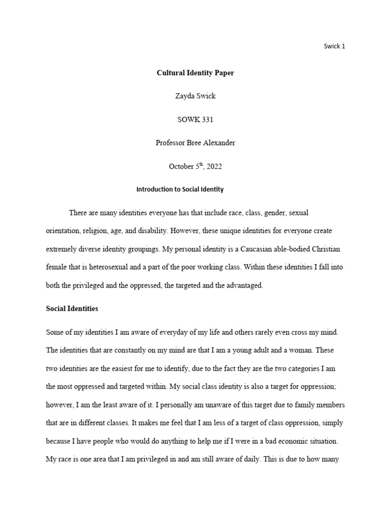 Understanding Social Identities and Privilege | PDF | Gender | Gender ...