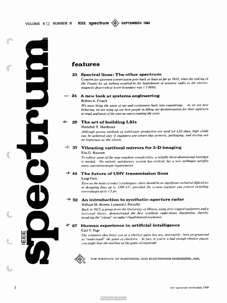 Ieee Spectrum 1969 09 Pdf Integrated Circuit Semiconductor Device