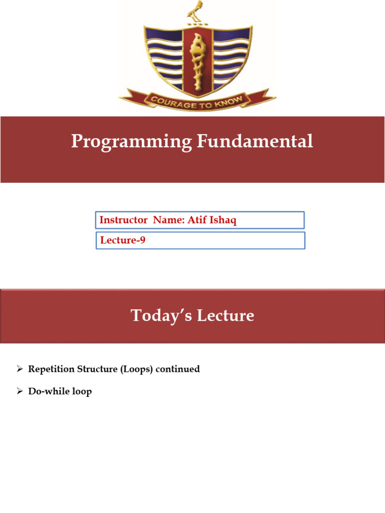 Lecture 9 Pdf Control Flow Software Engineering 