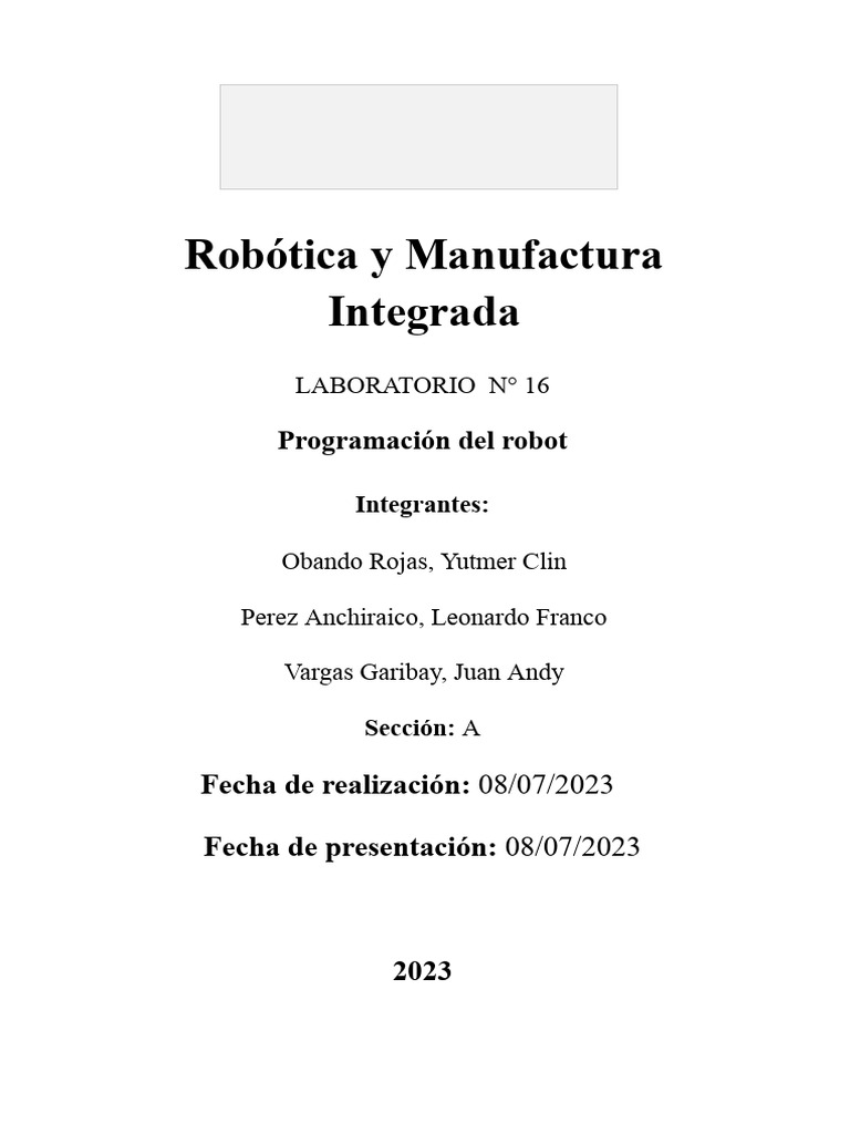 LAB16 Programación | PDF | Entorno de desarrollo integrado | Arduino