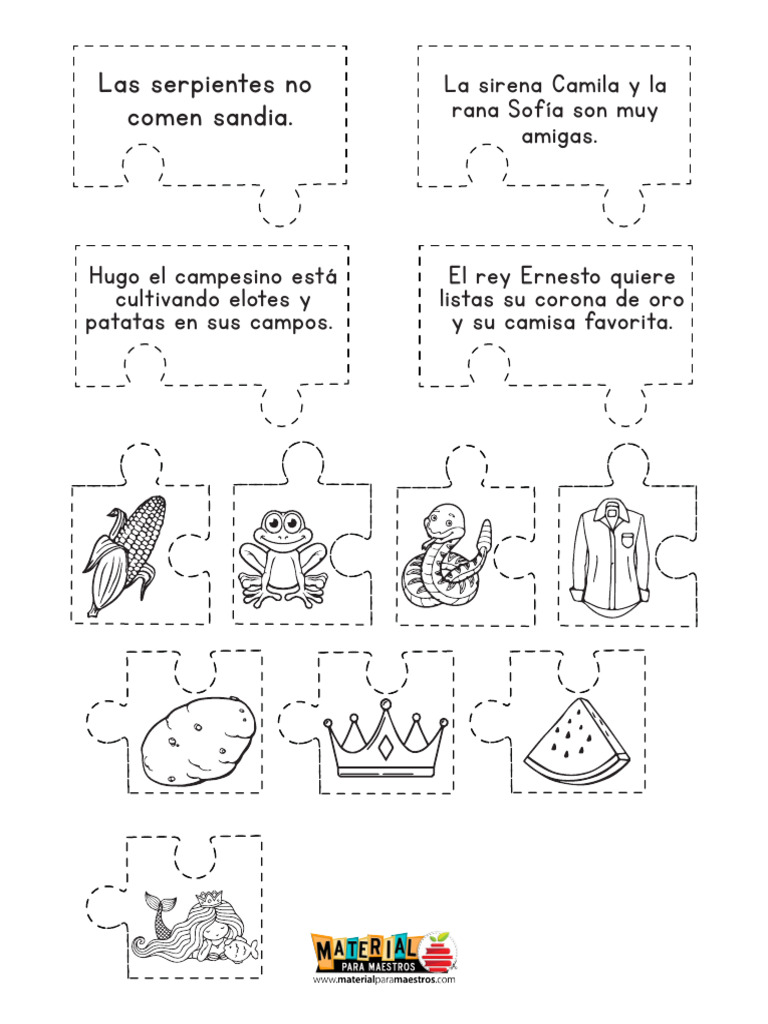 Rompecabezas de Oraciones | PDF