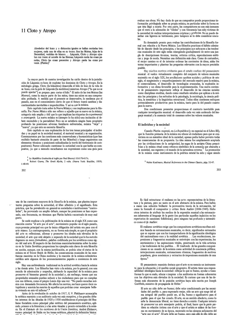 ROWELL, L. - Introducción A La Filosofía de La Música - Cap - Xi | PDF | Platón
