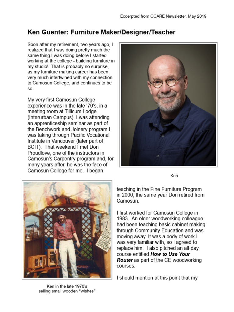 Ccare Pro Ken Guenter Article For Newsletter | PDF