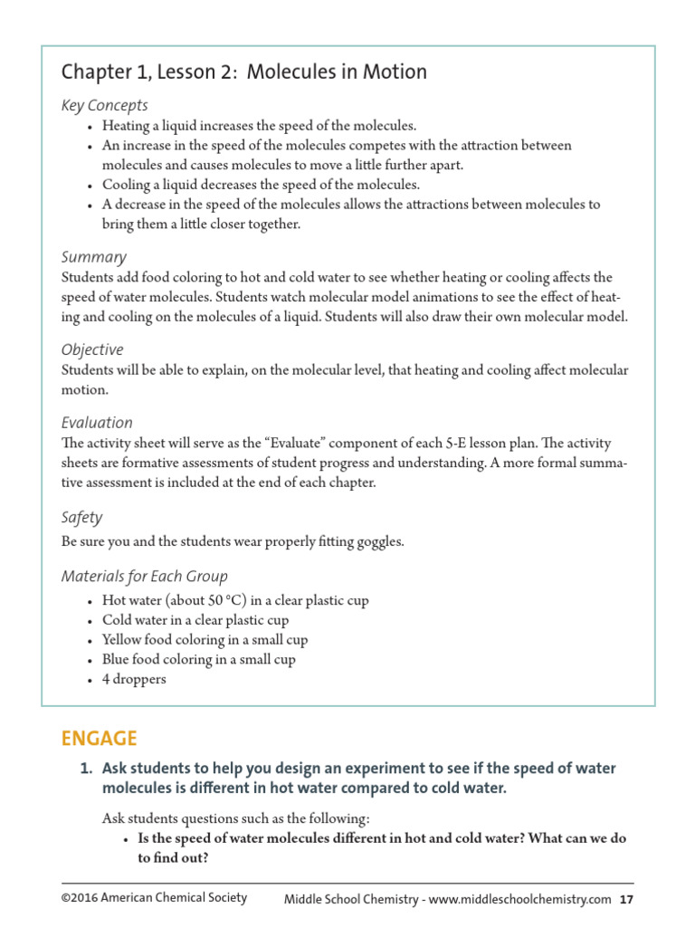1.2 Teacher | PDF | Water | Molecules
