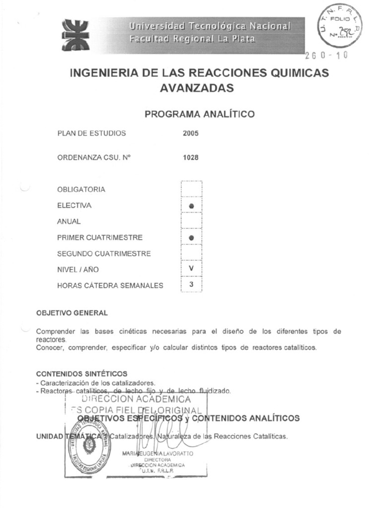 Ingenieria de Las Reacciones Quimicas Avanzadas 1028 | PDF