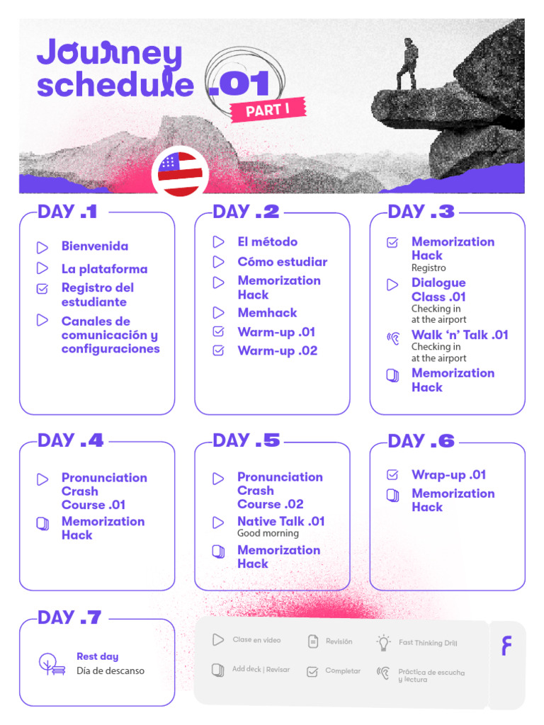 01 - Journey Schedule - Part 1 - 7 Meses | PDF