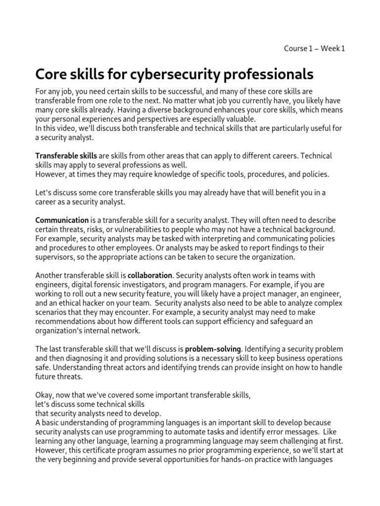 08-Core Skills For Security Professionals | Download Free PDF ...