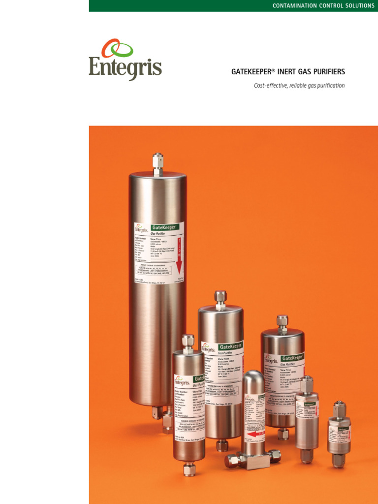 Gatekeeper Inert Gas Purifier Esite | PDF | Gases | Water Purification