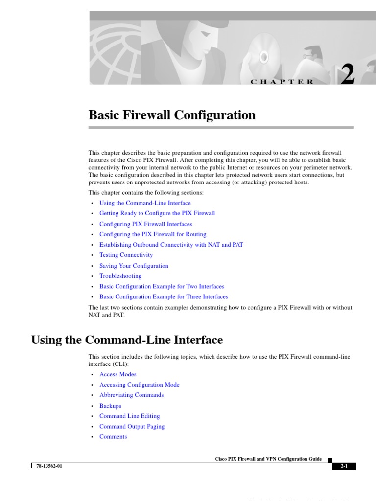 Cisco PIX Firewall Setup Guide | PDF | Router (Computing) | Ip Address