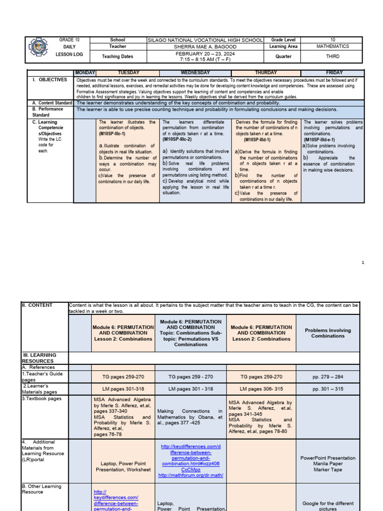 COMBINATION | PDF | Learning