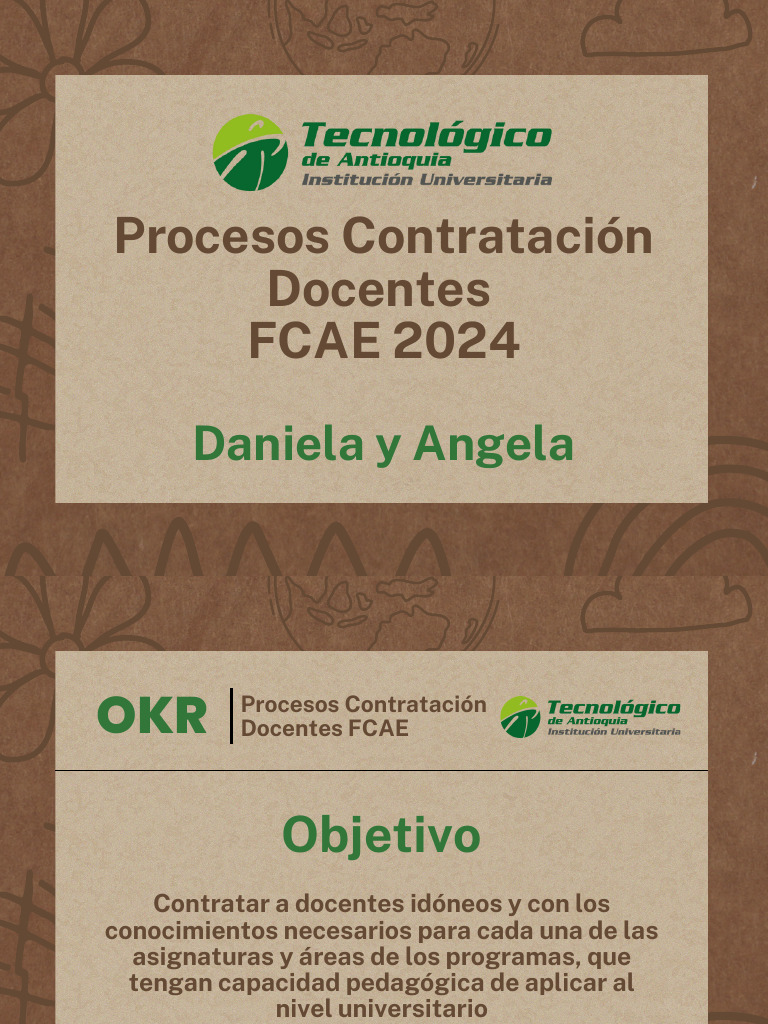 Proceso de Contratación Docentes FCAE 2024 | PDF