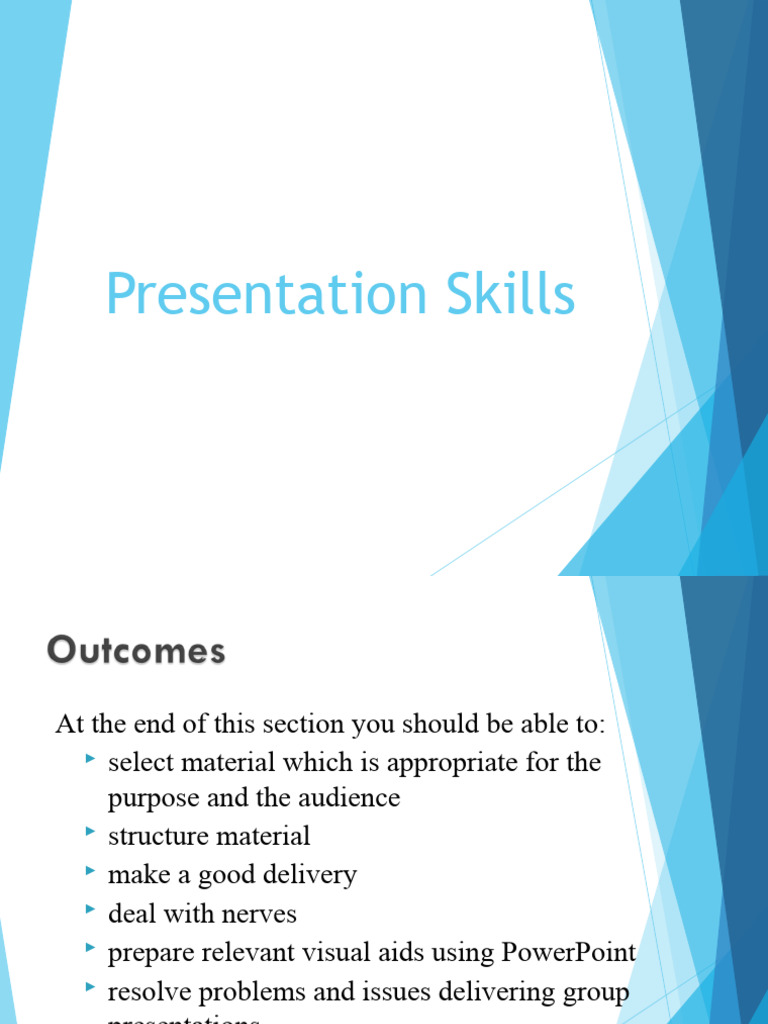 6 - Presentation Skills | PDF | Human Communication
