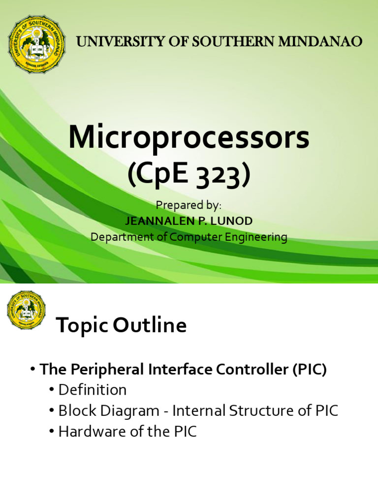 2 The Peripheral Interface Controller PIC | PDF | Microcontroller | Computer Memory