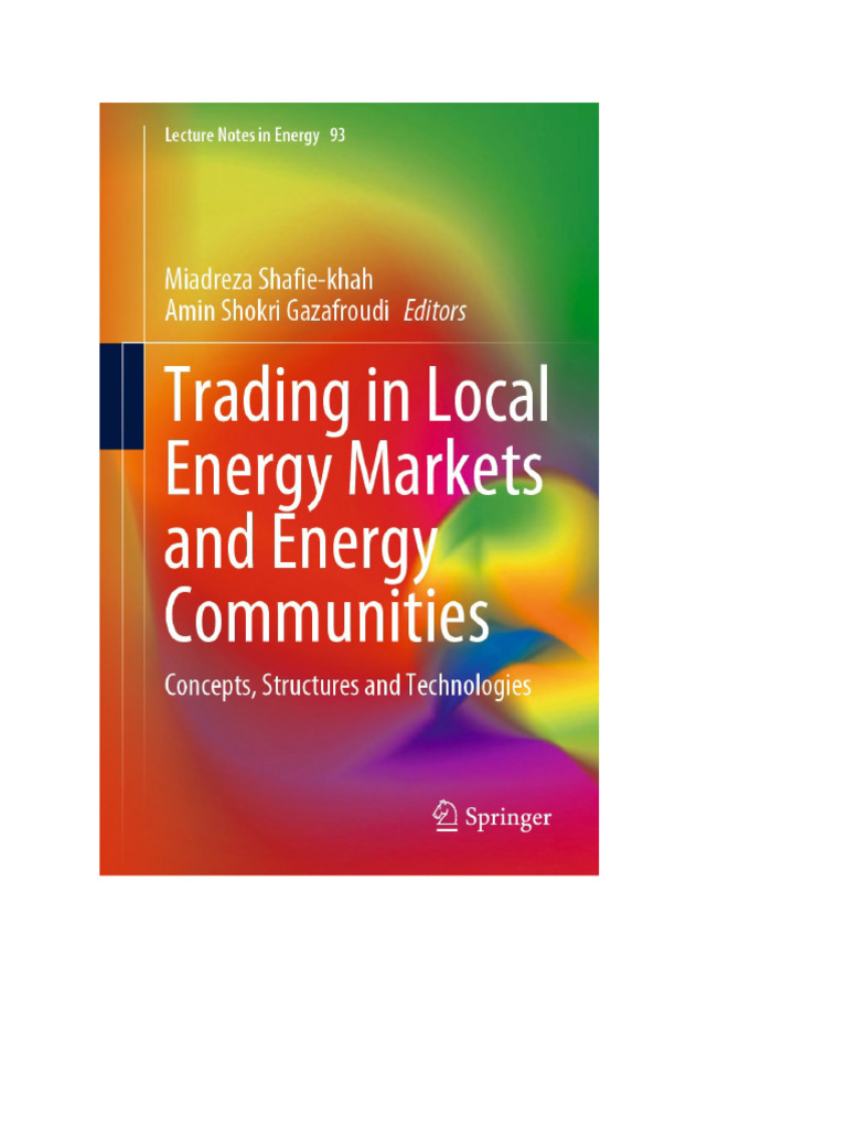 Trading in Local Energy Markets and Energy Communities Concepts | PDF ...