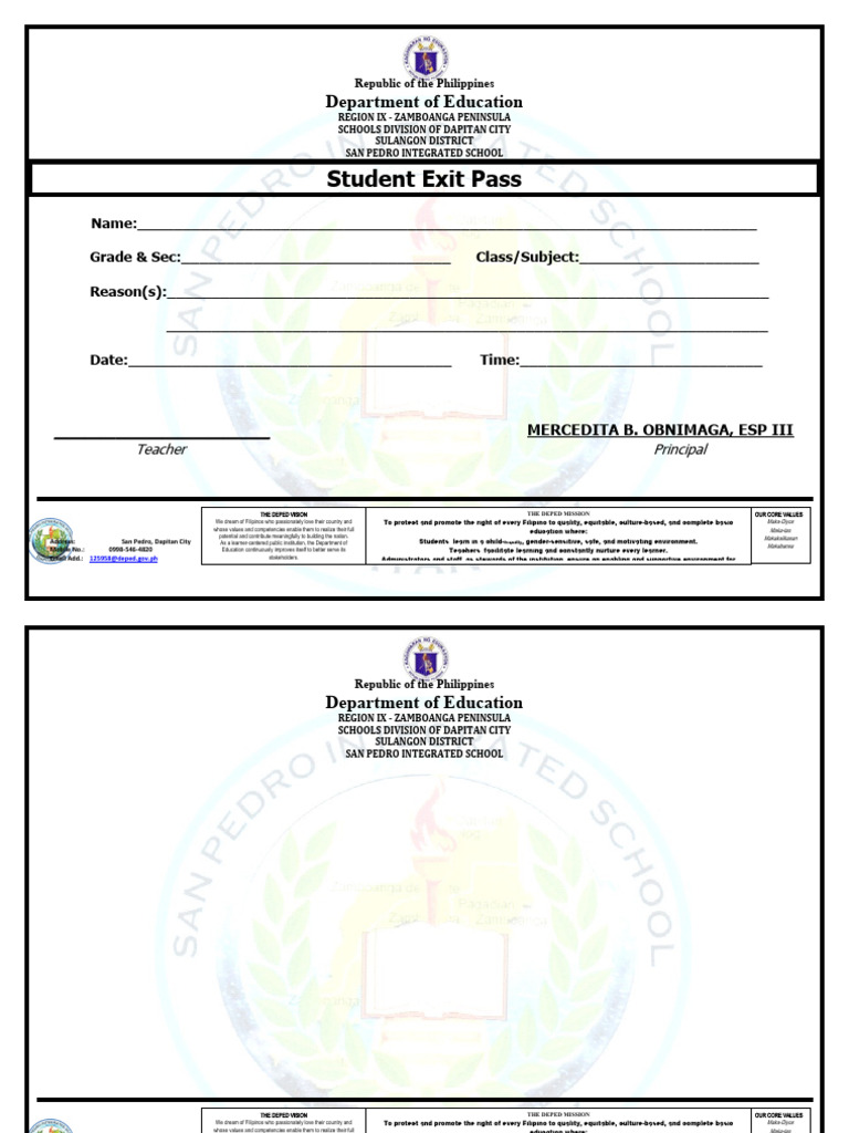 Exit Pass | Download Free PDF | Human Communication | Education Theory
