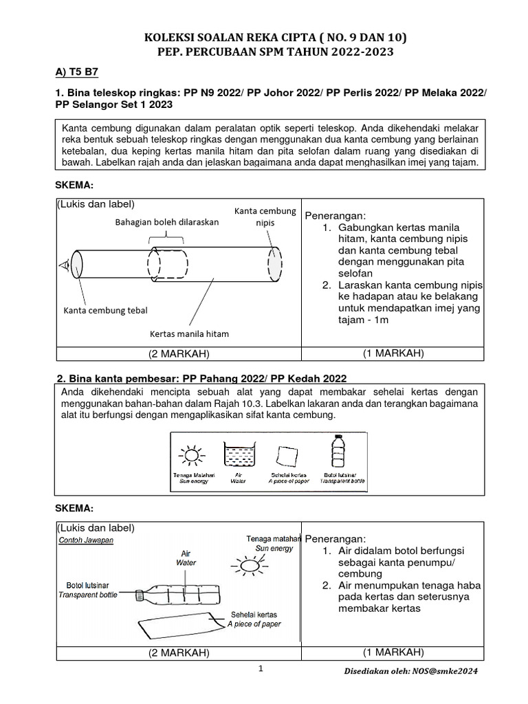 Koleksi q9 q10 PP SPM 2022-2023 + JWPN | PDF