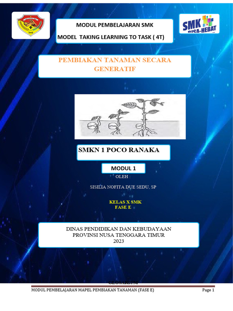 Modul Bimtek Pembiakan Tanaman Generatif Uji Publik | PDF