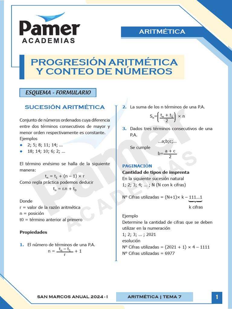 ARITMETICA | PDF | Secuencia | Aritmética
