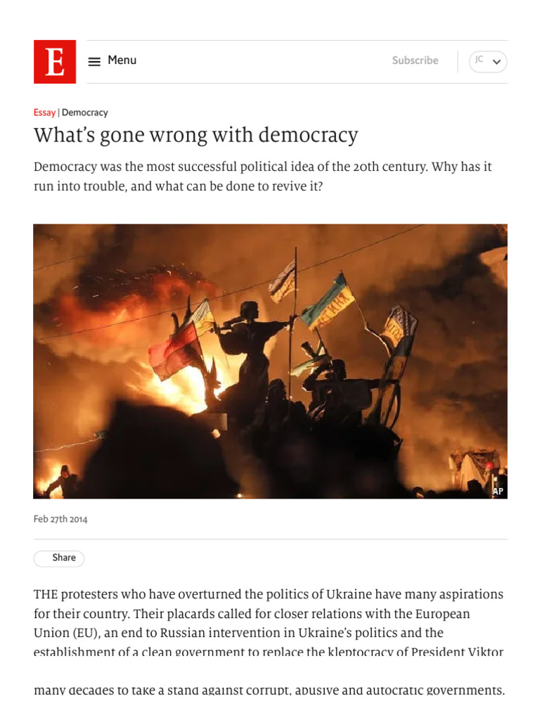 What's Gone Wrong With Democracy | PDF | Democracy | Political Ideologies