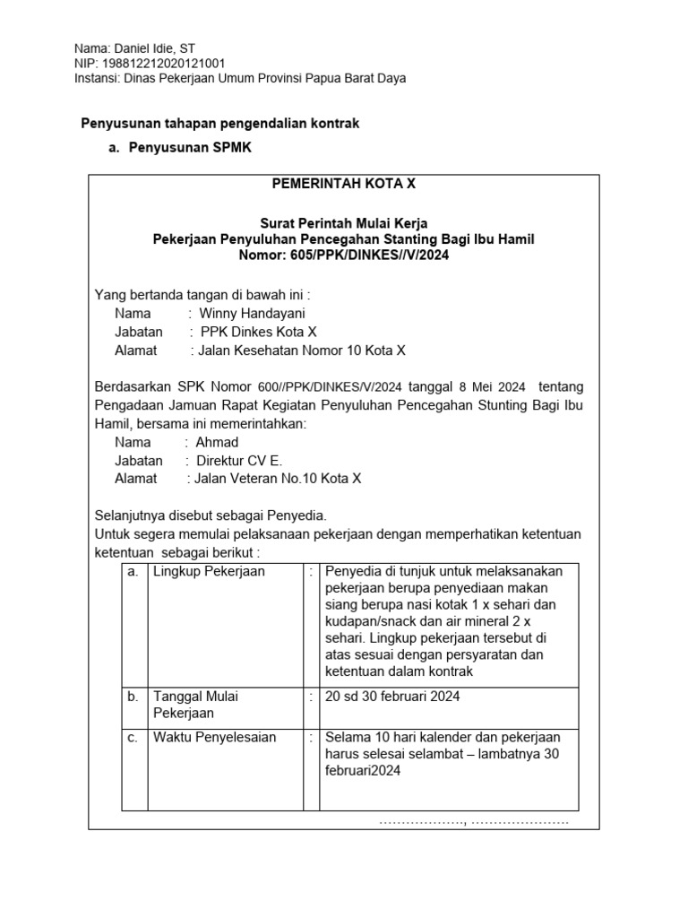 Lampiran 07 - Form SPMK Dan Monitoring Jadwal Pengiriman | PDF
