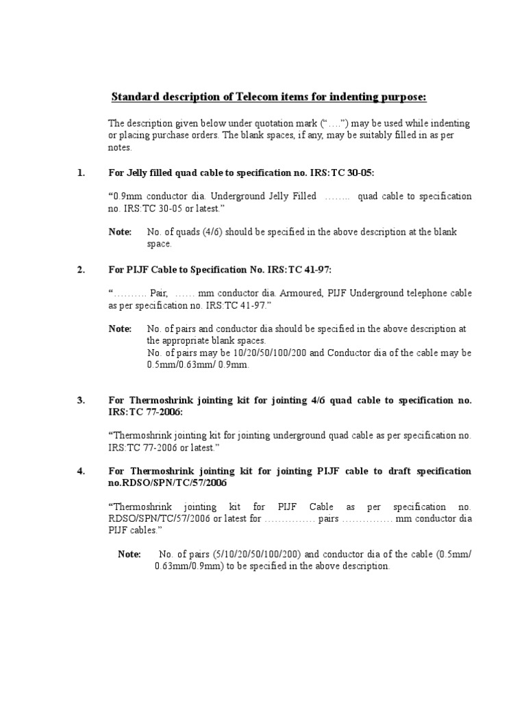 Telecom Equipment Specs Guide | PDF | Telecommunications Equipment ...
