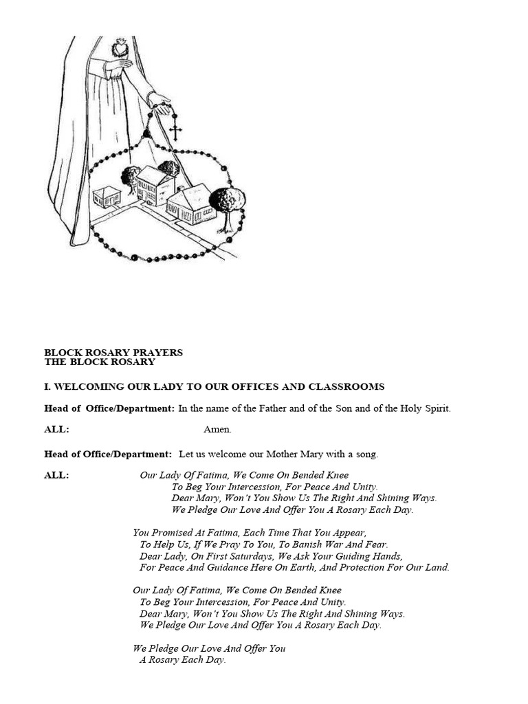 Block Rosary Shorter Version | PDF | Poetry