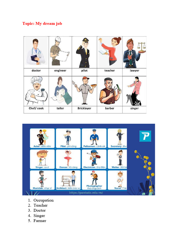 Occupation English Grade 3 | PDF