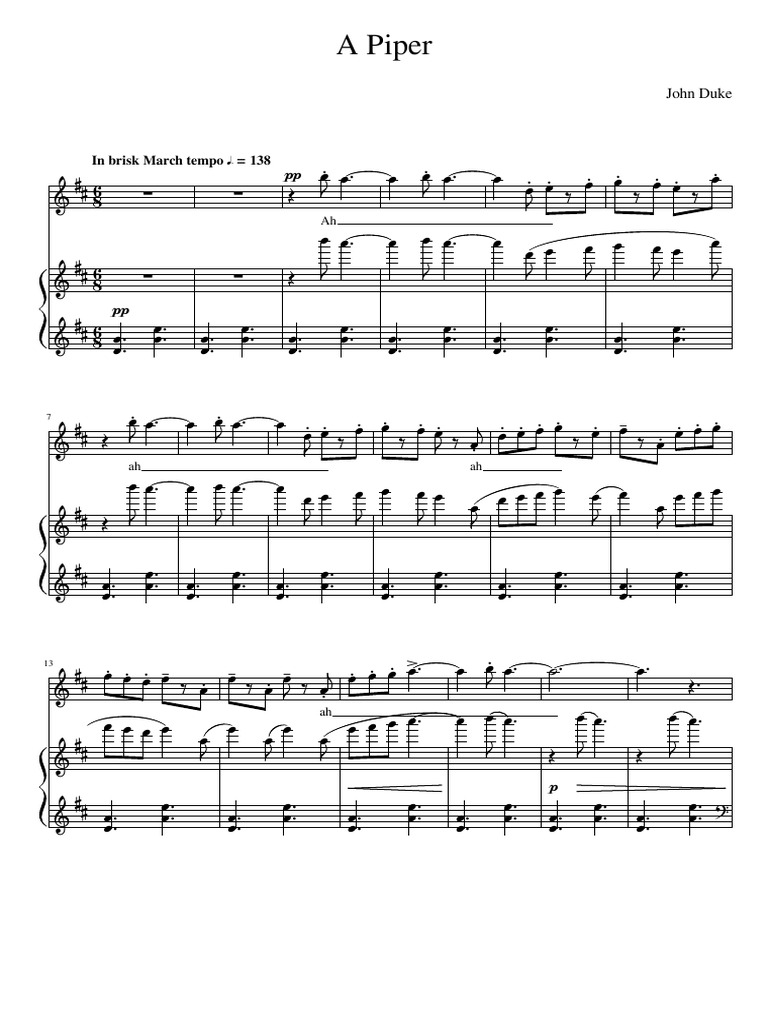 A - Piper (D Major) | PDF