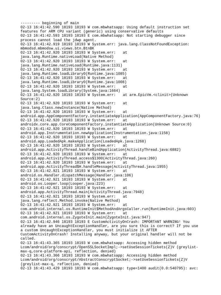 Logcat | PDF | Java (Programming Language) | Android (Operating System)