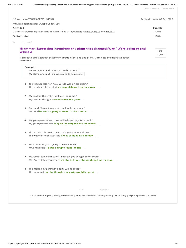 Grammar - Expressing Intentions and Plans That Changed - Was - Were ...