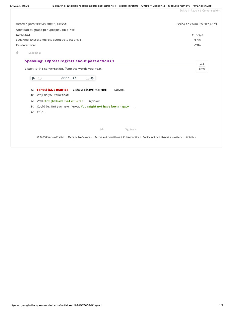 Expressing Regrets in English | PDF
