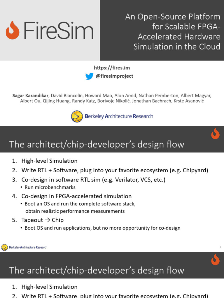 07 Firesim Intro | PDF | Field Programmable Gate Array | System On A Chip